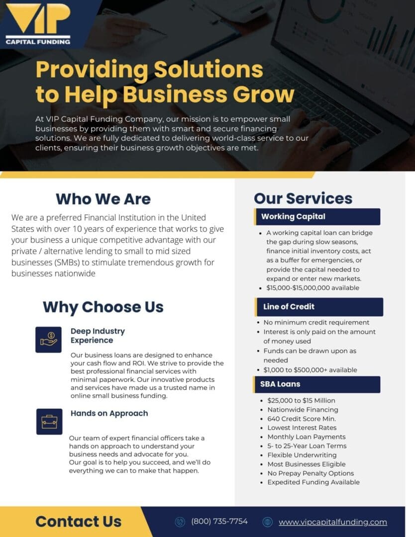 VIP Capital Funding – Fast & Reliable Working Capital Solutions for ...